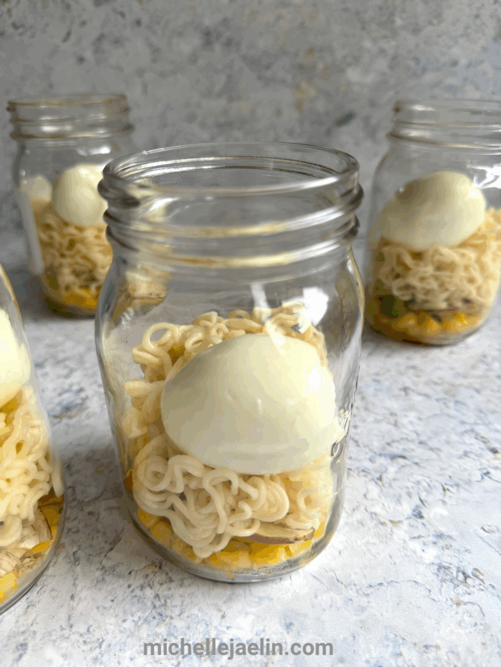 Meal Prep Mason Jar Ramen Recipe (Video) - Michelle Jaelin